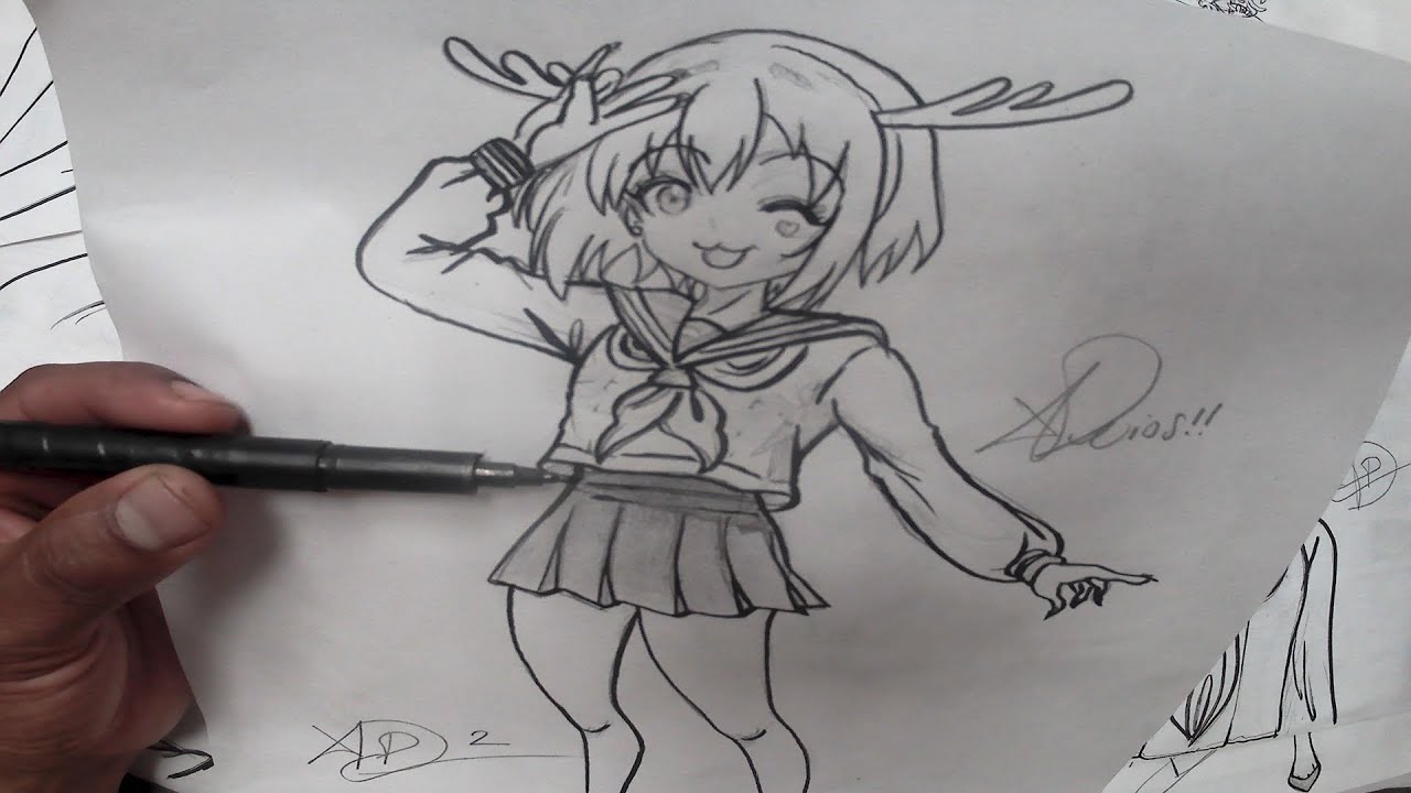 Como dibujar a Nokotan Shikanoko Completa | how to draw | como desenhar ...