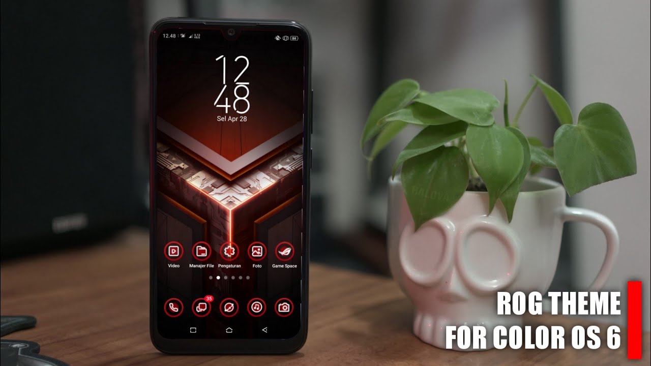 ROG Phone Theme For Oppo & Realme | Color OS 6 Theme - YouTube