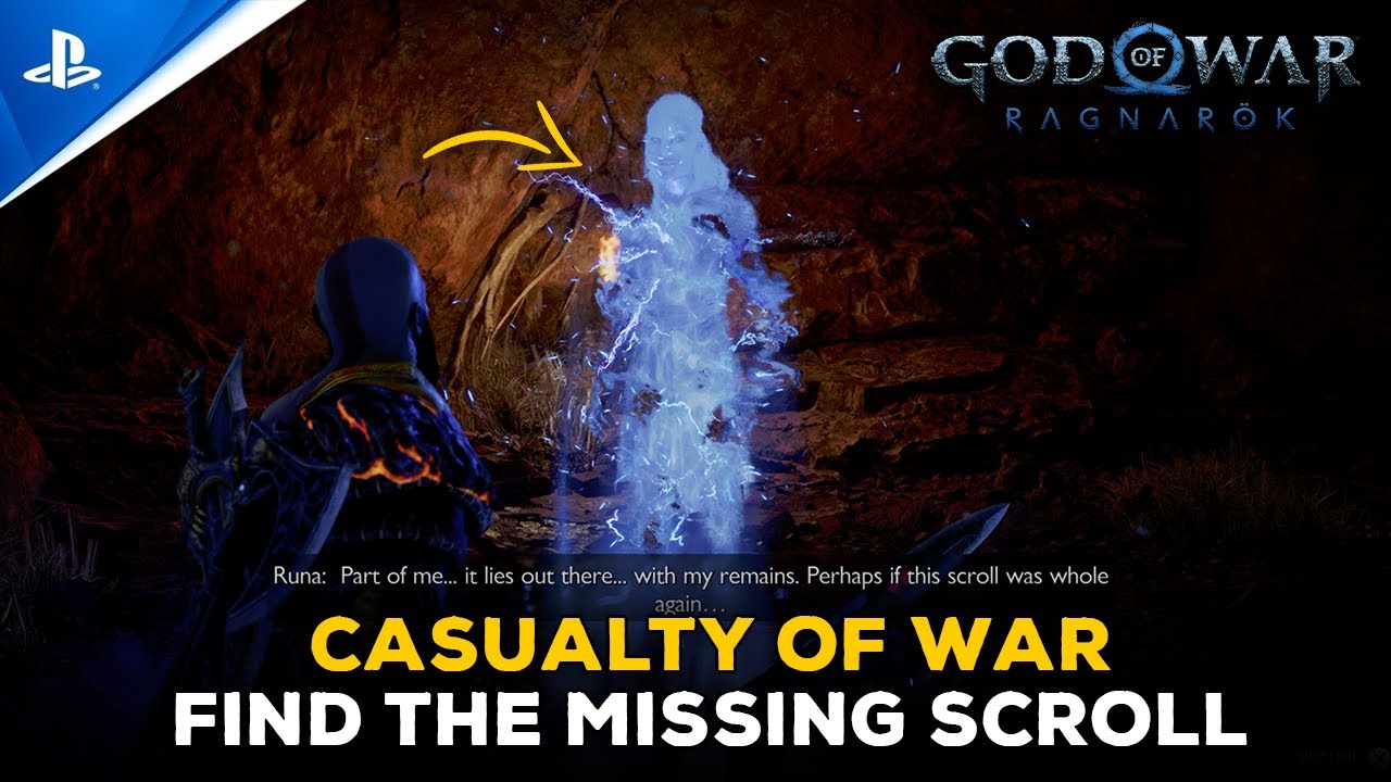 God of War: Ragnarok | Casualty of War: The Scroll Side Quest - Find ...