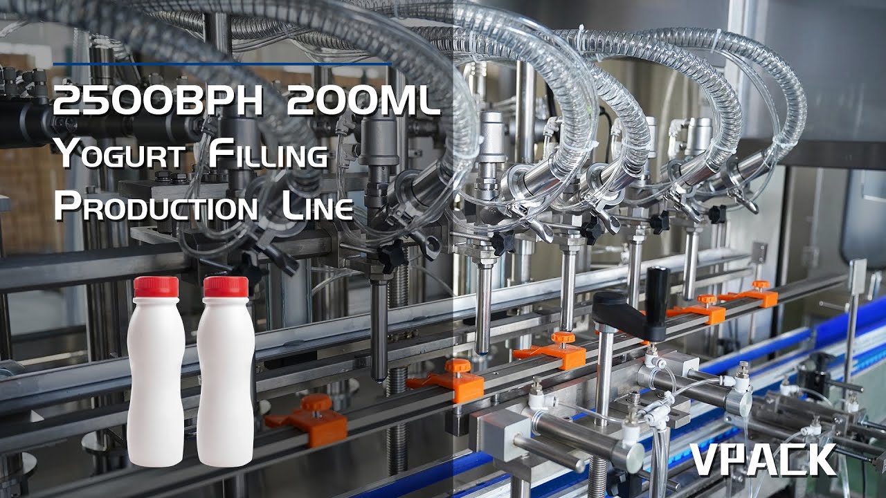 2500BPH Yogurt Linear Filling Machine - YouTube