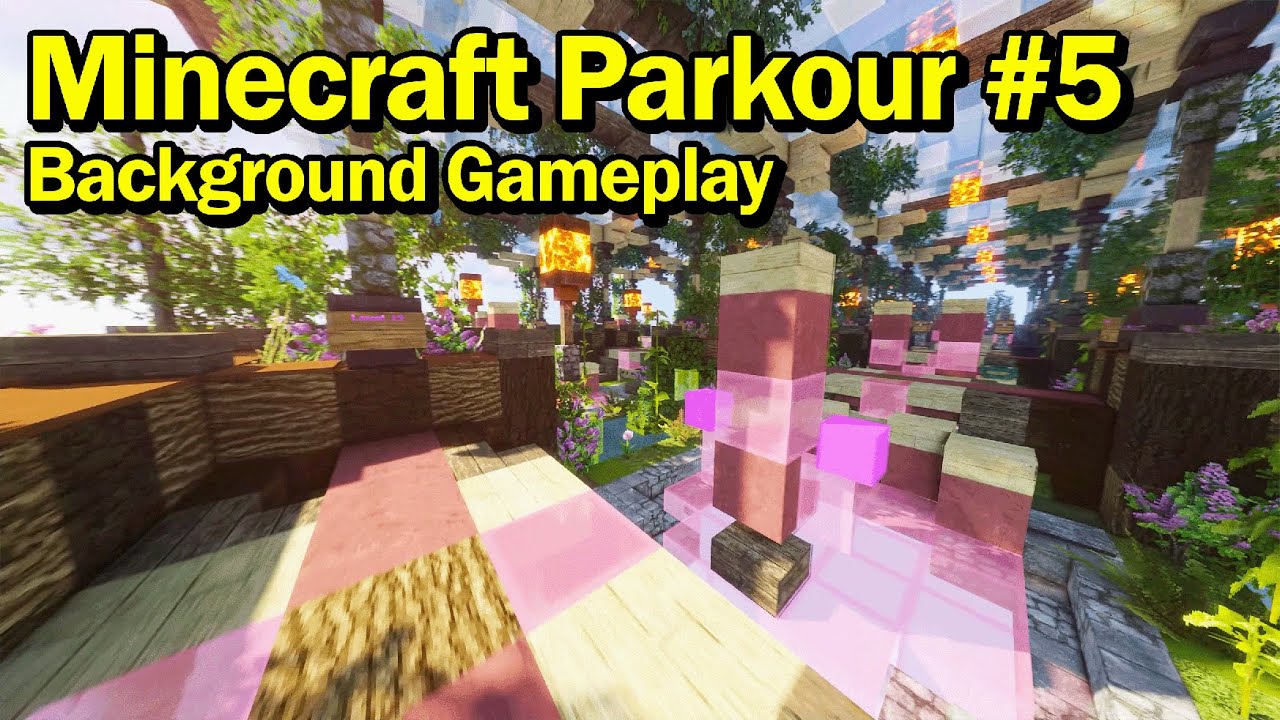 Minecraft Parkour Background Gameplay #5 (Ultra Graphics, Shaders ...
