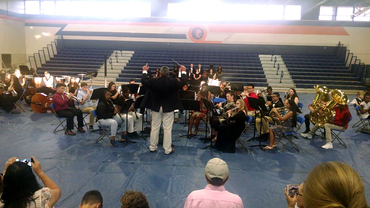 CHMS plays Patriotic Trilogy by Andy Clark - YouTube