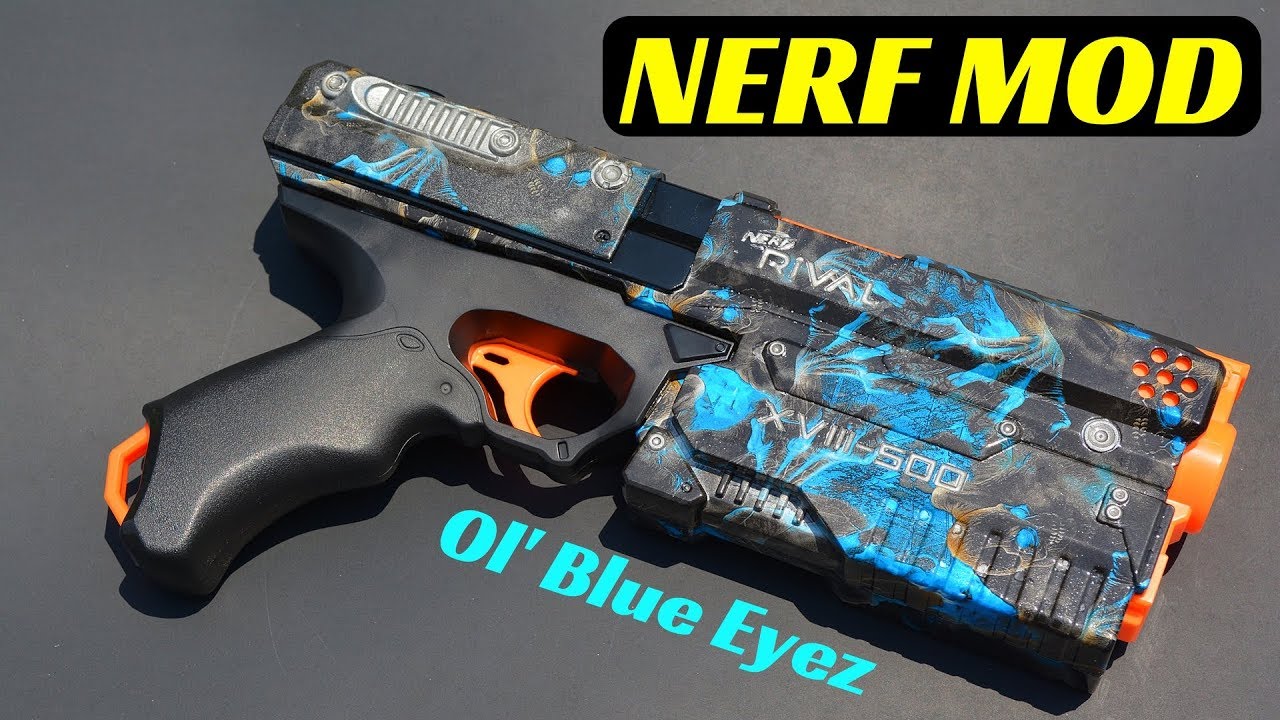 [NERF MOD] Ol' Blue Eyez Rival Kronos Mod Overview (Foamcon 2018 ...