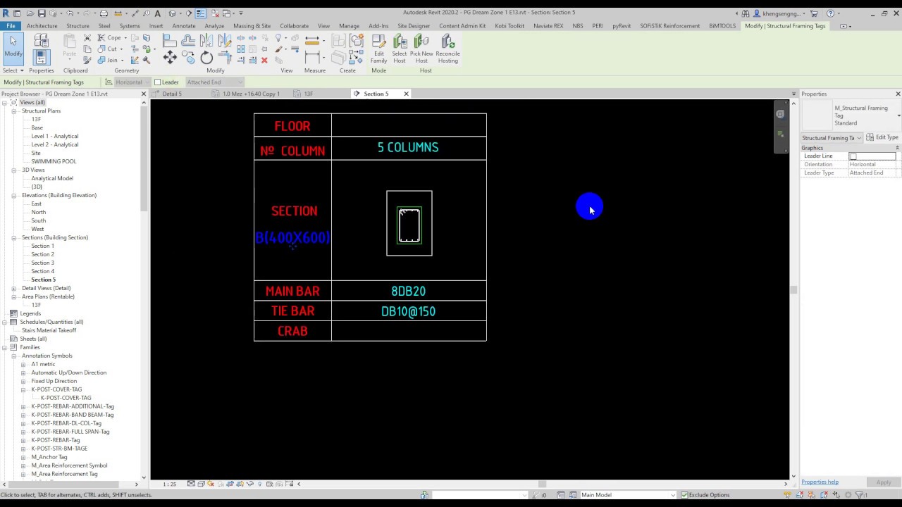Beam Tag in Revit Structure, It is easy to take Structural drawing ...