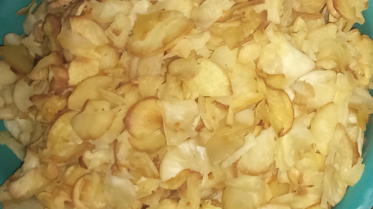 Proses pembuatan keripik singkong - YouTube