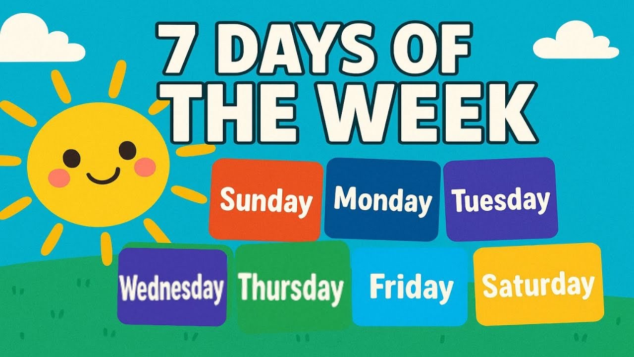 7 Days of the Week for Kids | Easy Learning & Fun 📅🌞 - YouTube