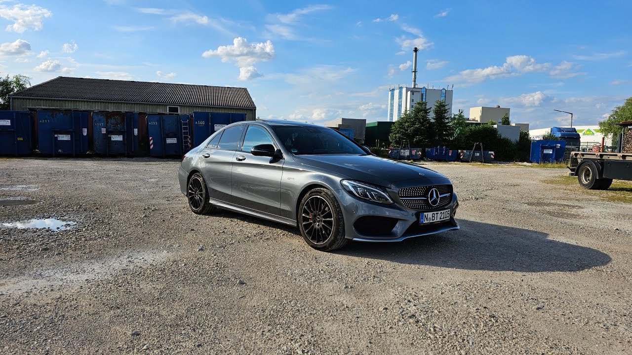 41499€ Mercedes-Benz C43 AMG 4MATIC BITURBO - YouTube