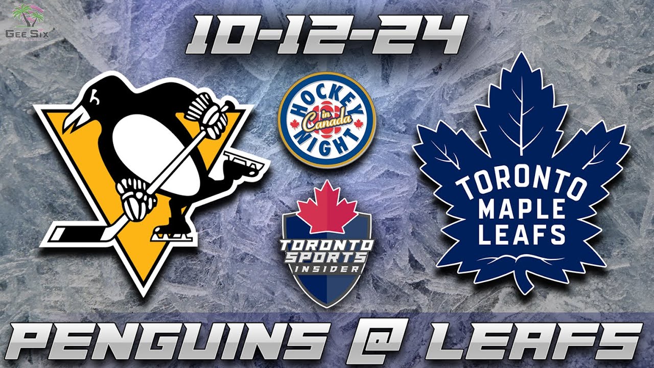 10-12-24 Pittsburgh Penguins vs Toronto Maple Leafs Game Audio | NHL ...