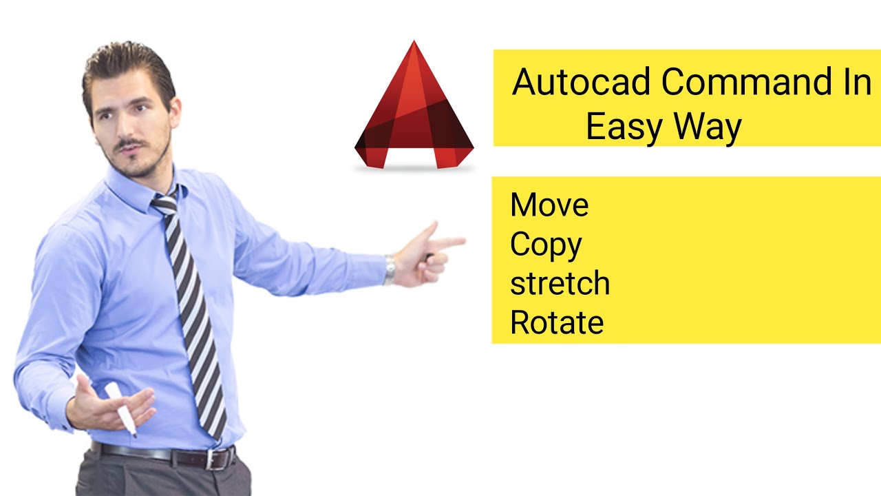Autocad Tutorial Autocad Modify Command Move Copy Stretch
