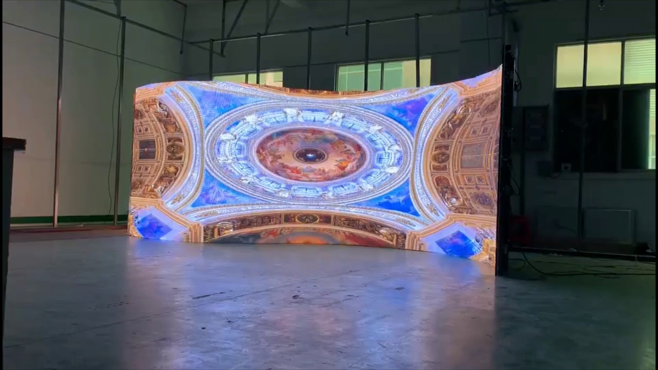 Pantallas LED interior 3.9mm con opcion curva - YouTube