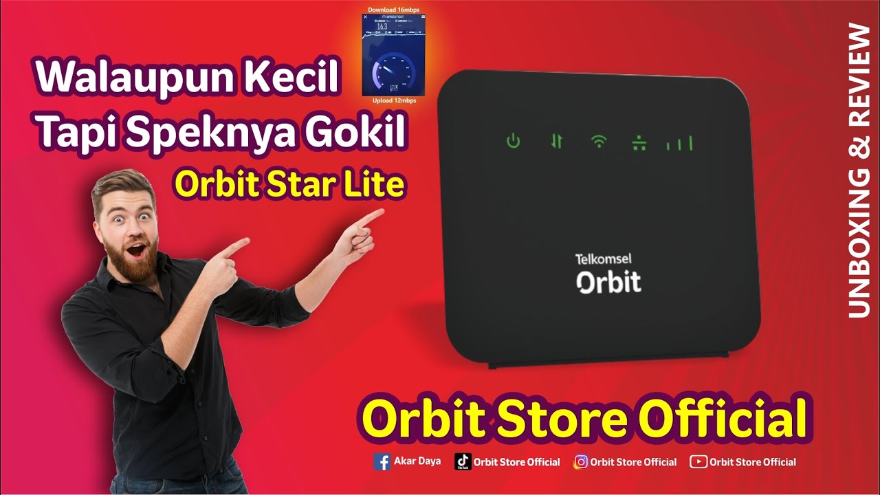 Modem Kecil Spek Gokil - Orbit Star Lite - Unboxing & Review Orbit ...