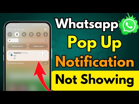 Whatsapp Pop Up Notification Not Showing | Whatsapp Home Screen ...