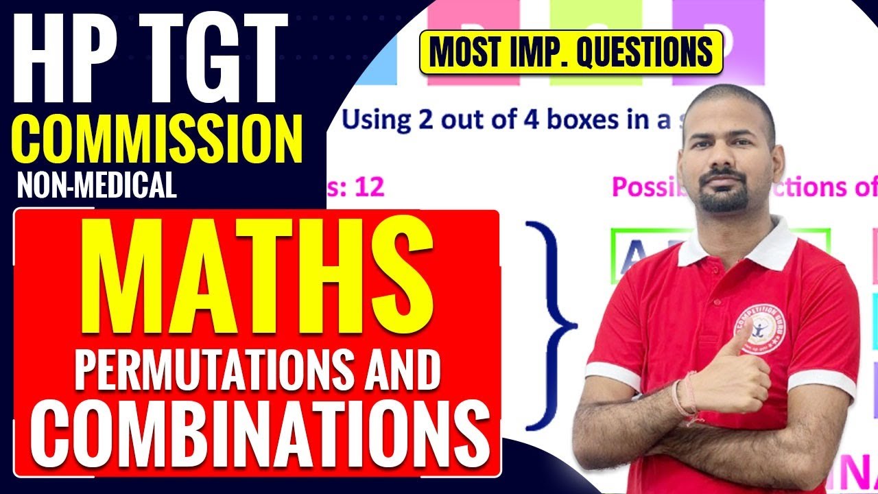 Permutations & Combinations | HP TGT Commission Math Coaching | HP TGT ...