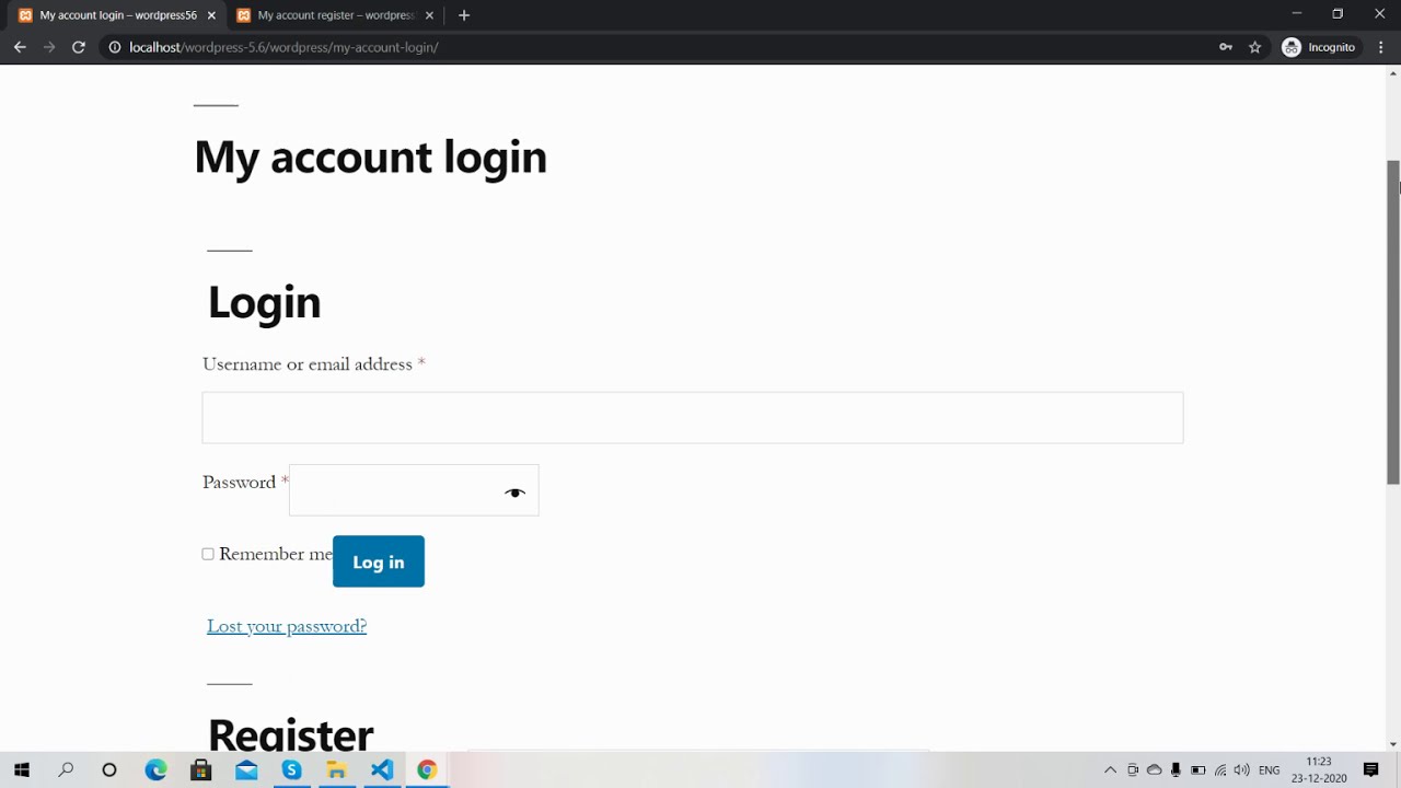 Woocommerce Separate Login and Registration Pages - YouTube