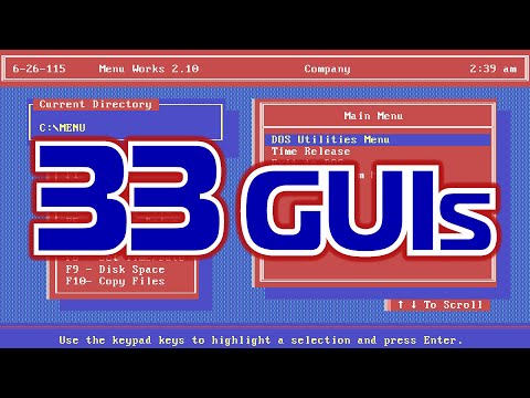 ALL DOS GUIs in 10'