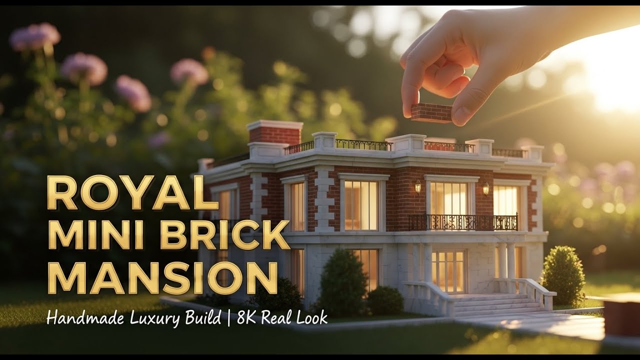 “Building a Mini Luxury Brick Villa by Hand | Realistic 8K Masterpiece ...