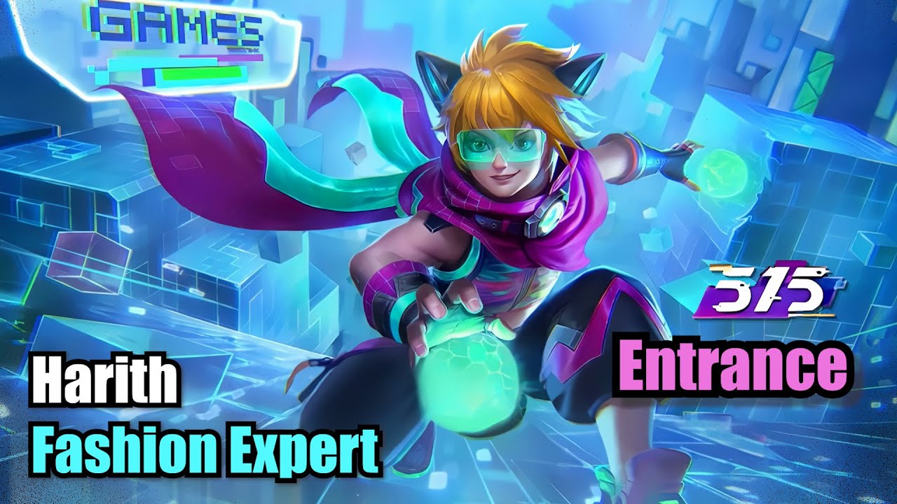 Harith Fashion Expert Skin 515 Entrance (Upscale 4K) Mobile Legends ...