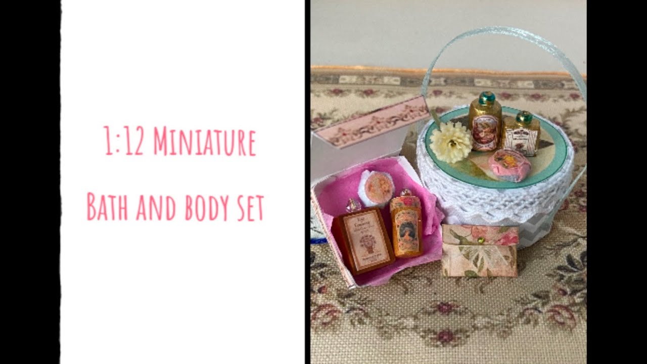 1:12 Miniature Vintage Bath and Body Set - YouTube