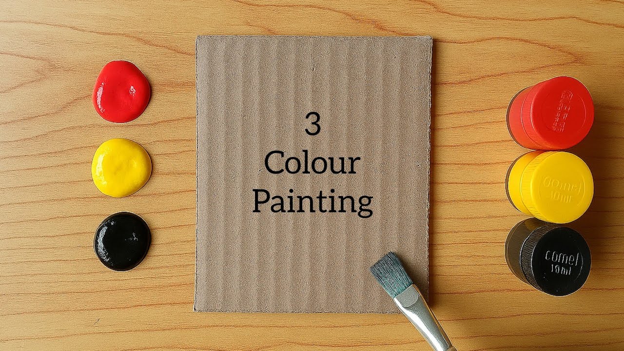Sunset Painting with Only 3 Colors! | Step-by-Step Acrylic Tutorial ...