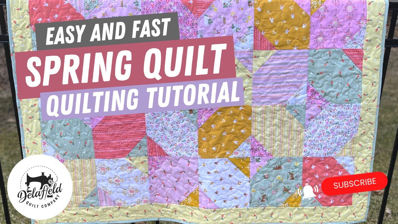 Amazing Easy Fast Spring Quilt - Free Quilting Tutorial | Quilt ...