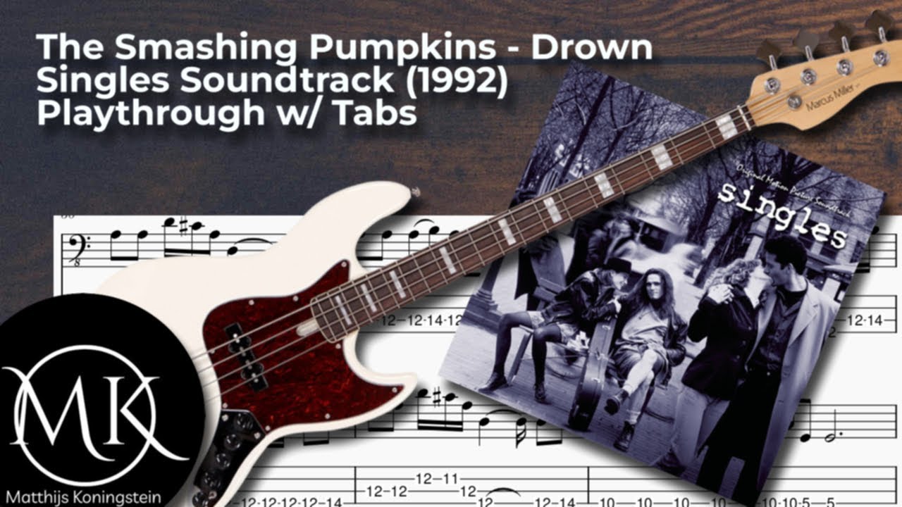 The Smashing Pumpkins - Drown (Bass Cover) (Lesson w/ Tabs) - YouTube