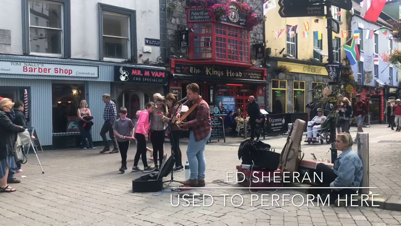 GALWAY SHOPS STREET | ED SHEERAN USED TO PERFORM HERE | THIS GUY IS ...