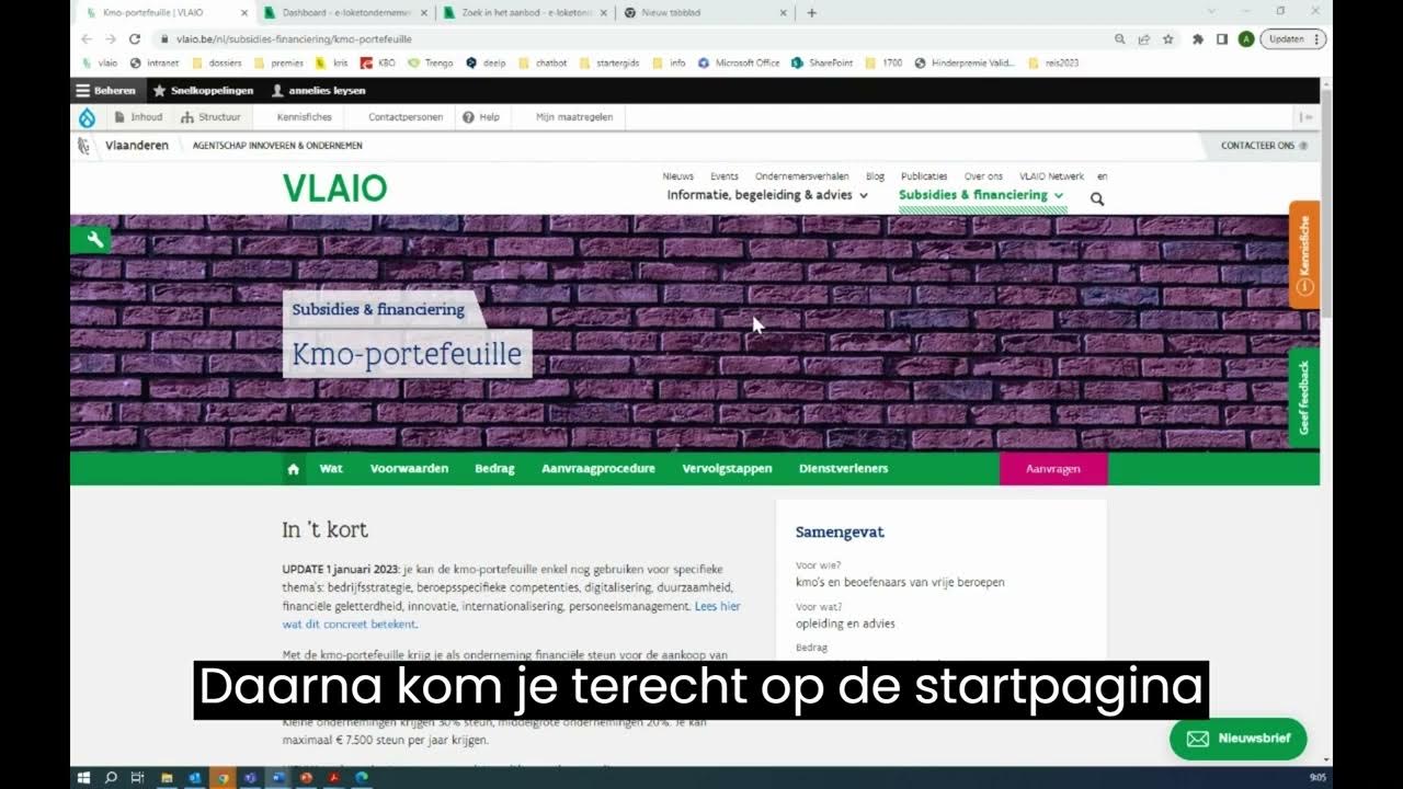 1 kmo-portefeuille: Hoe aanmelden? - YouTube