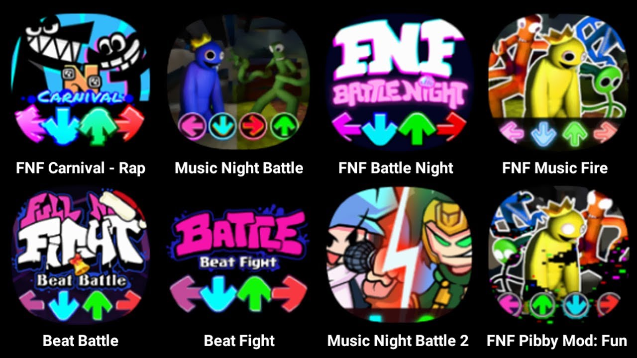 FNF Boxy Boo, FNF Peek A Boo, FNF Hotline, FNF Carnival, Music Night ...