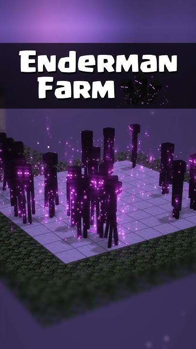 Minecraft Tutorial | Easiest Enderman Farm 🔮 ( Java + Bedrock ) #shorts ...