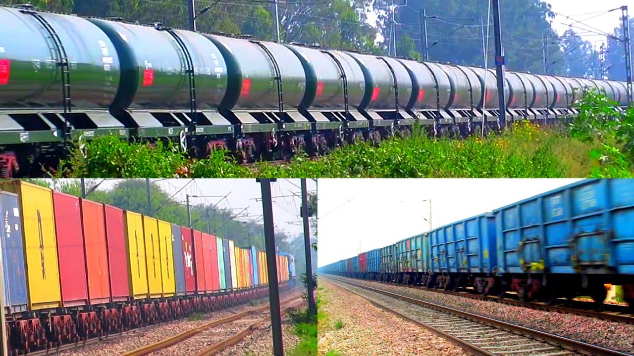 Indian Freight Trains | Goods trains | Indian Railways | Oil Tankers ...
