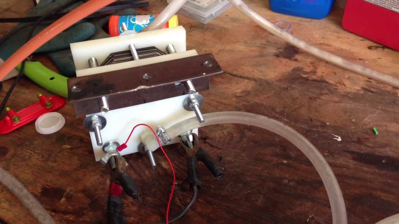 HHO Dry Cell 16 Plate Homemade - YouTube