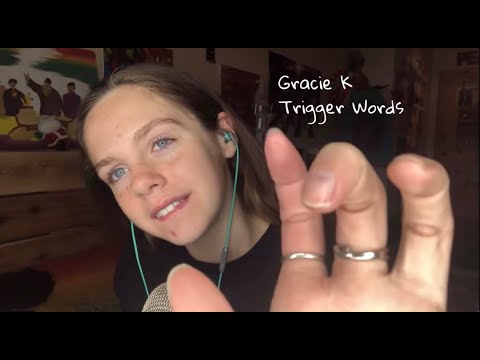ASMR gracie k trigger words - YouTube