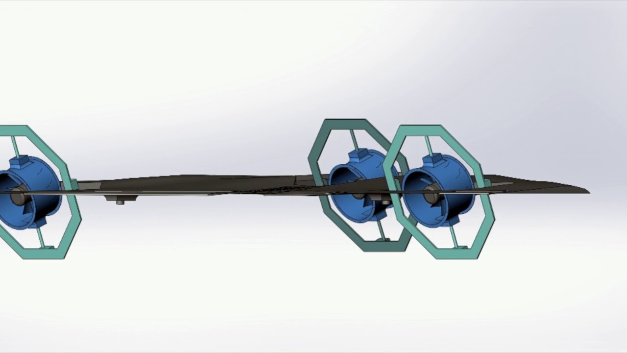 Distributed omnidirectional propulsion Aircraft - YouTube