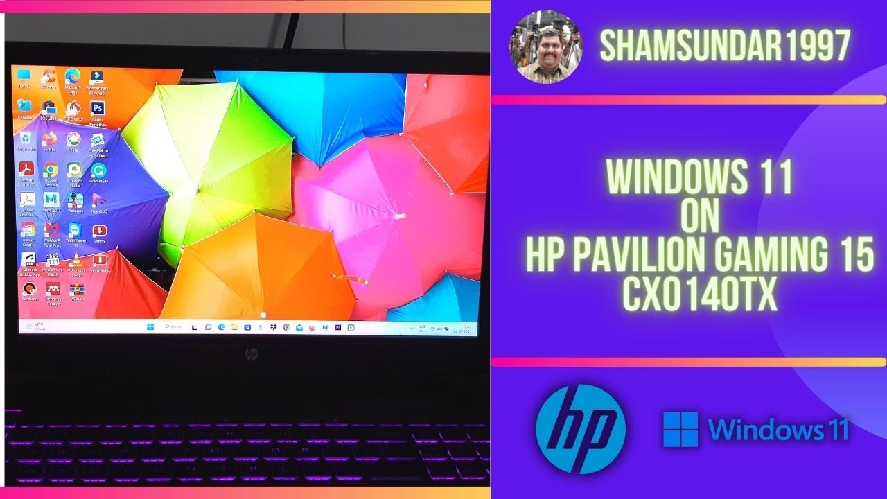 Windows 11 On HP Pavilion Gaming 15 cx0140tx - YouTube