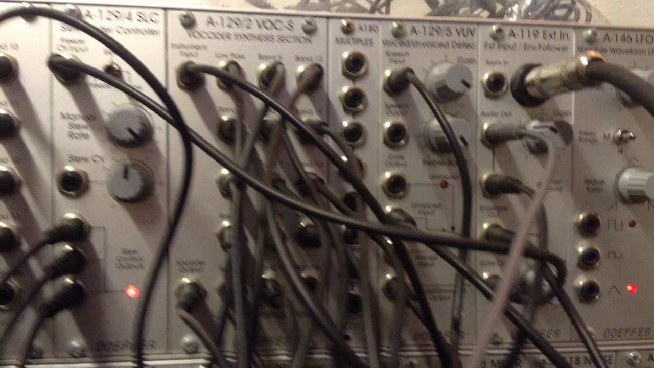 Modular synth self-generating patch: complex - YouTube
