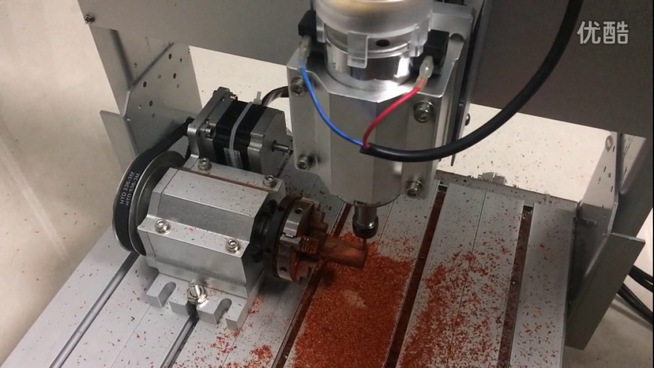 CNC ROUTER PCB Engraver Engraving Machine test Rotary axis machining ...