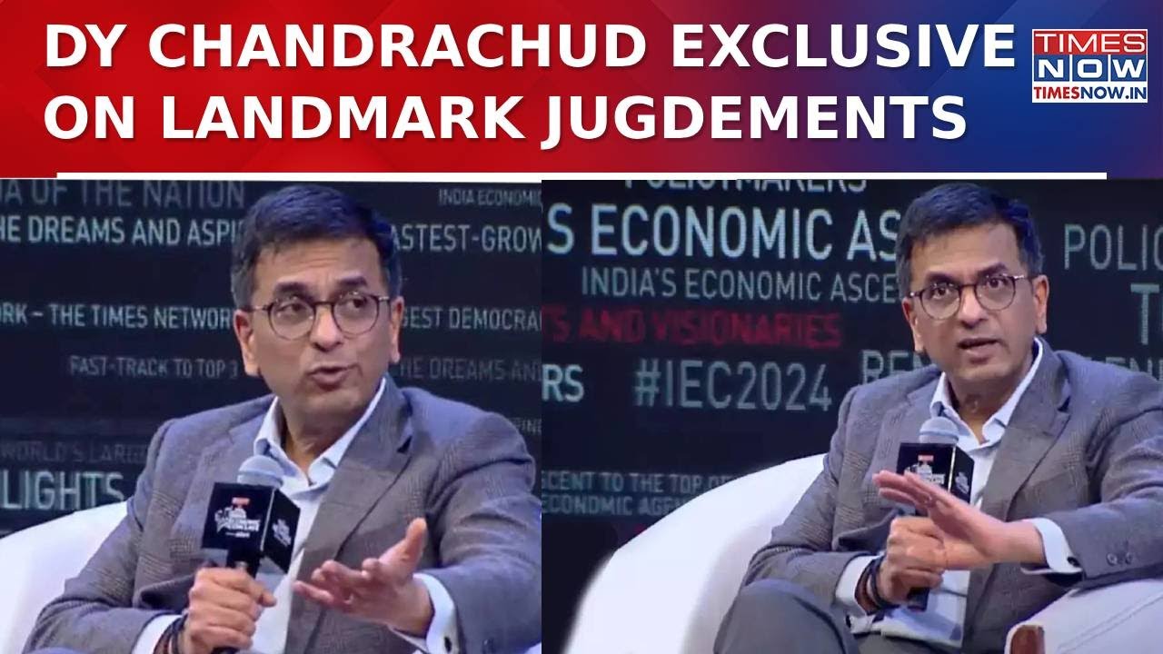 Former CJI DY Chandrachud Exclusive Interview On Landmark Judgements ...