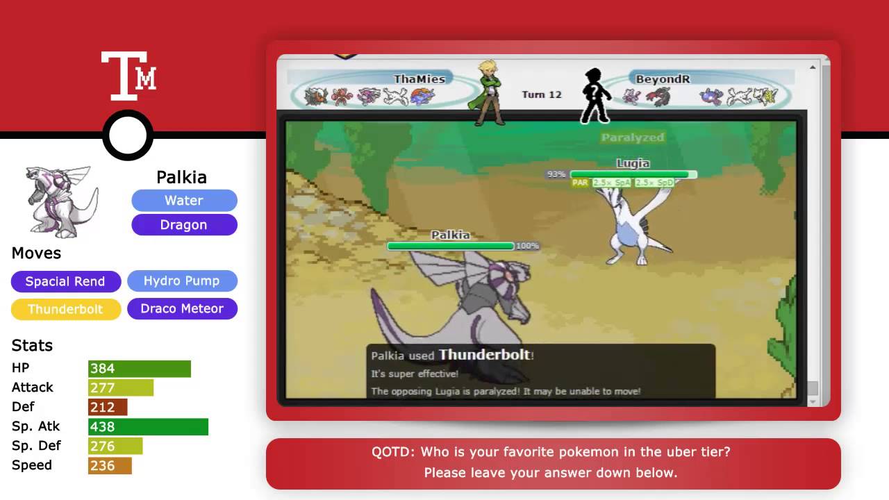 Pokemon Showdown | Ubers Tier | How to train your d...lugia - YouTube