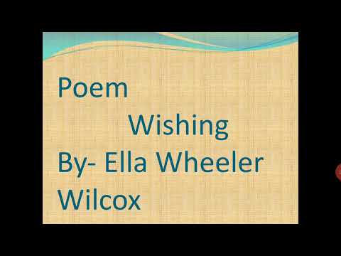 Class VIII Poem- Wishing - YouTube
