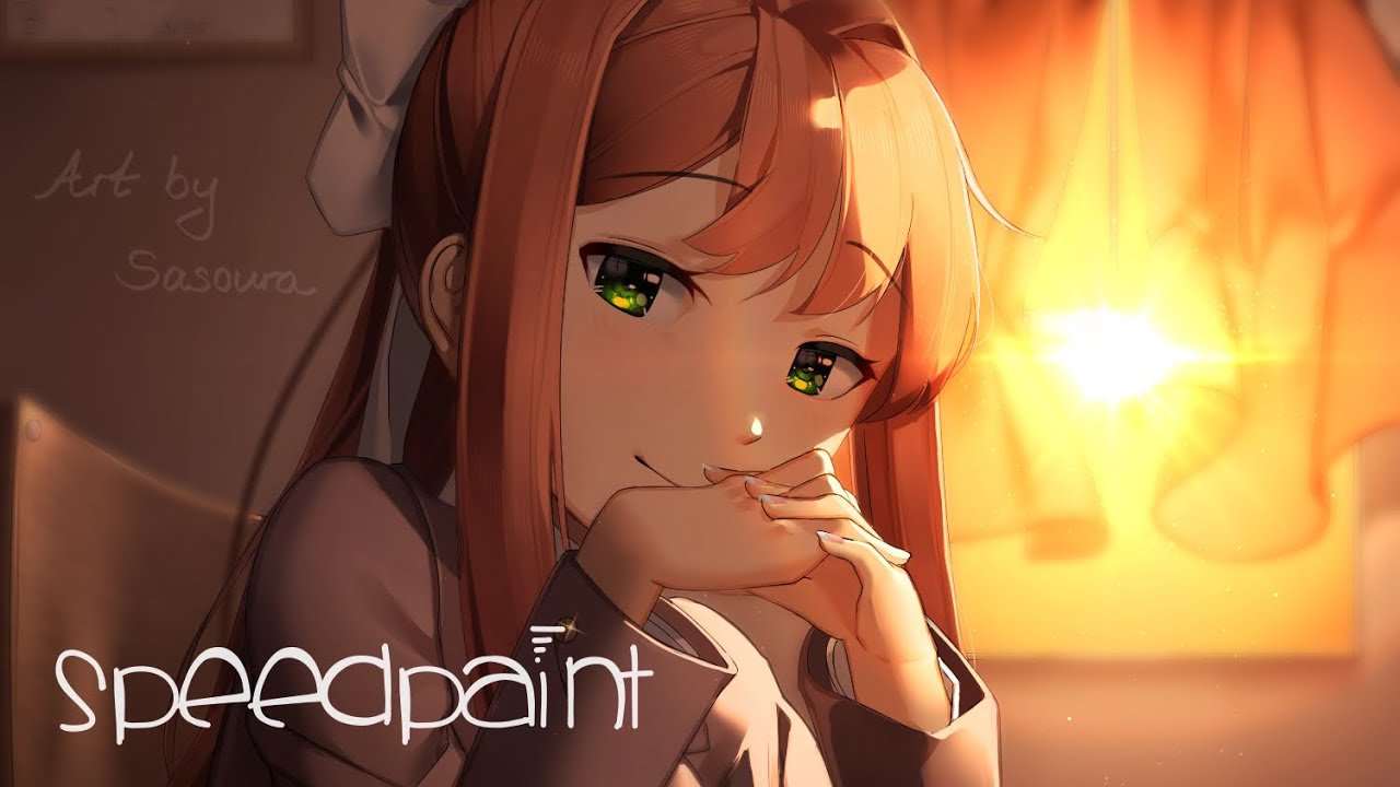 『DDLC Speedpaint』After class - YouTube