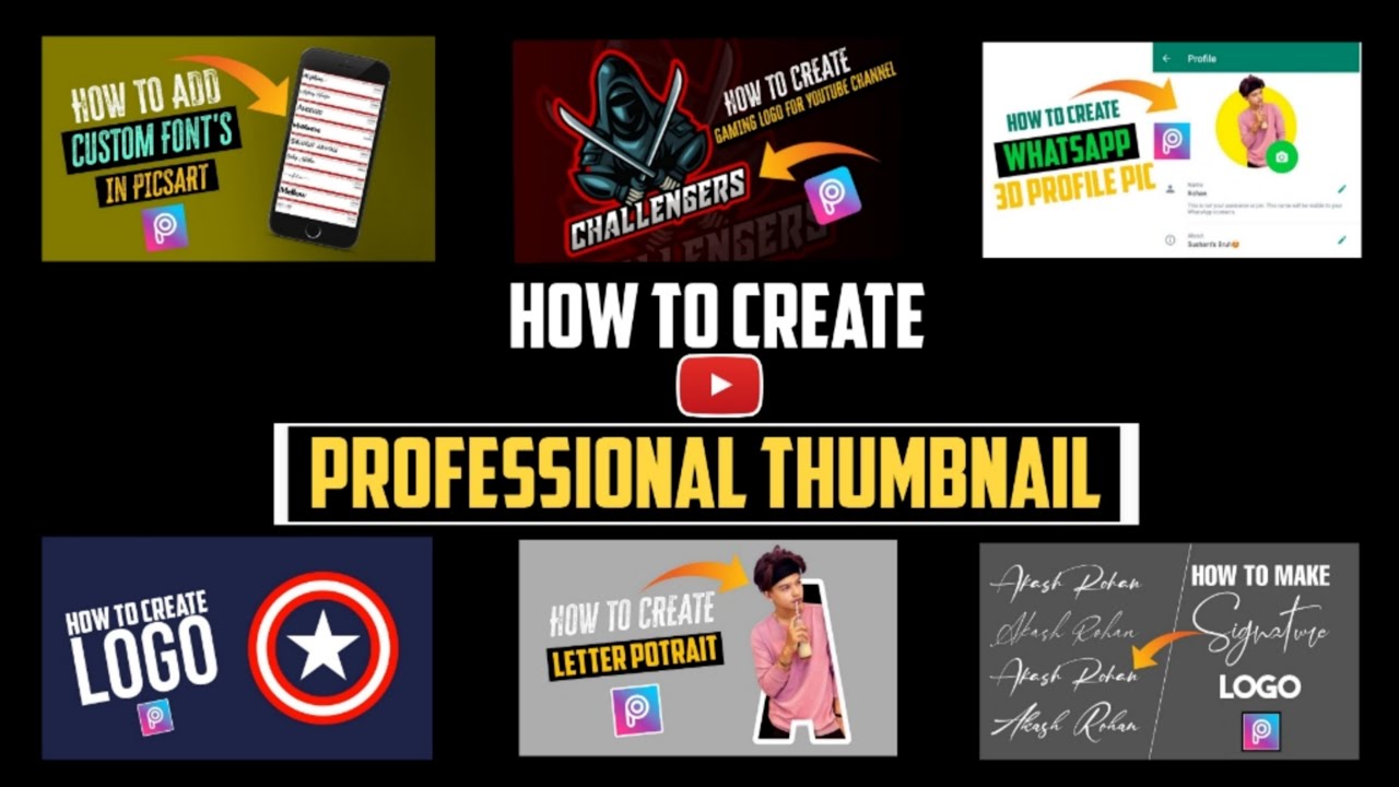 HOW TO CREATE PROFESSIONAL THUMBNAIL FOR YOUTUBE VIDEOS | HOW TO MAKE ...