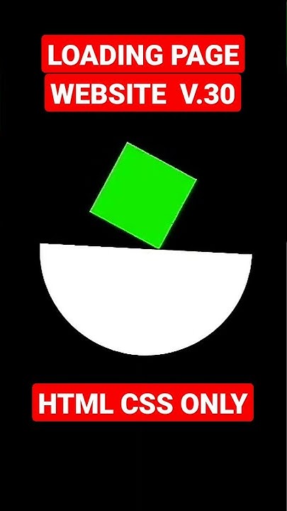 Loading Page Website Html Css Only Version 30 0 Mengareit Htmlcss Shorts Youtube