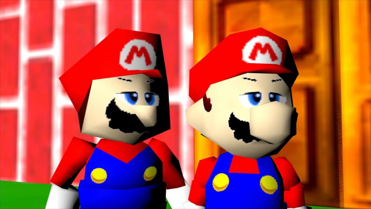 SM64 Mario And Other Marios Push Fight - YouTube