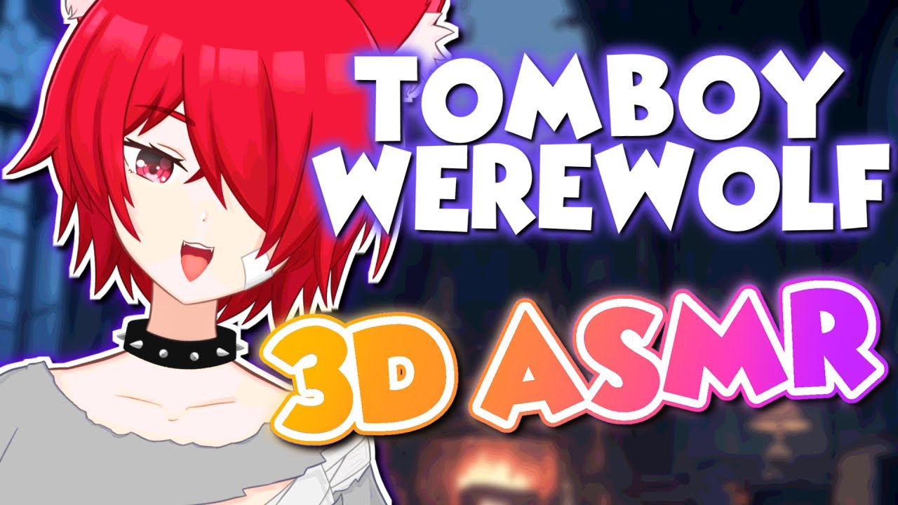 3D ASMR 】Tomboy Werewolf Vtuber Whispers In Your Ears! |🔴LIVE Binaural ...