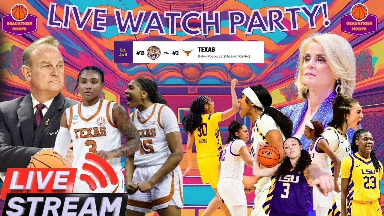#12 LSU 🐅 vs No. 2 Texas |LIVE Reaction Watch Party |SEC SHOWDOWN ...