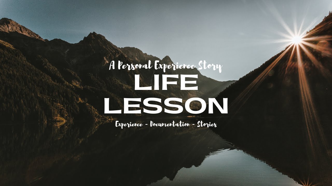 Talk Show "A Personal Experience Story of Life Lesson" - YouTube