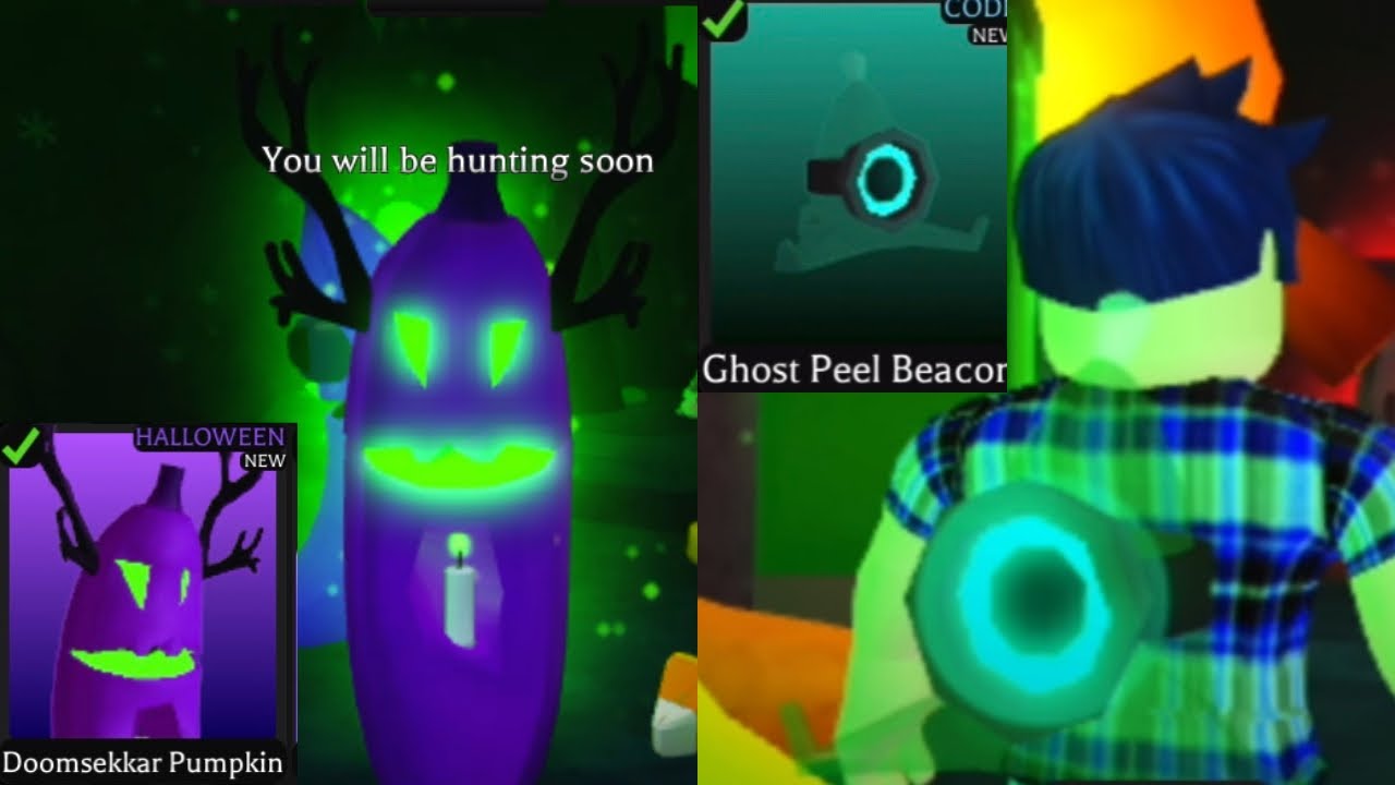 (Banana eats) doomsekkar pumpkin and ghost peel beacon - YouTube