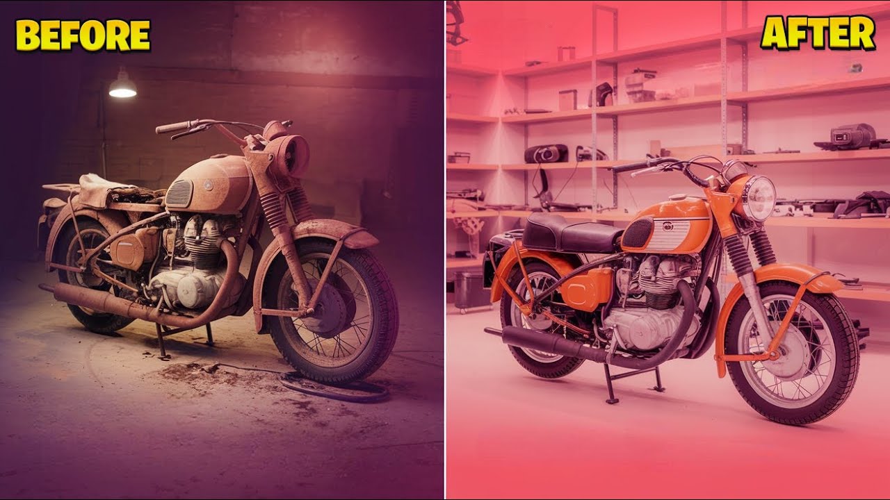 AMAZING! Restoration of a Vintage Motorcycle. The Final Result is ...