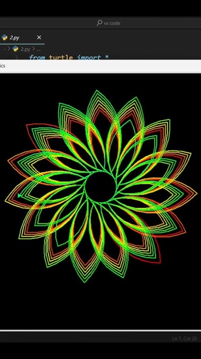 Animation Graphics part 2 using python #turtle #viralvideo #shorts #new #coding #python - YouTube