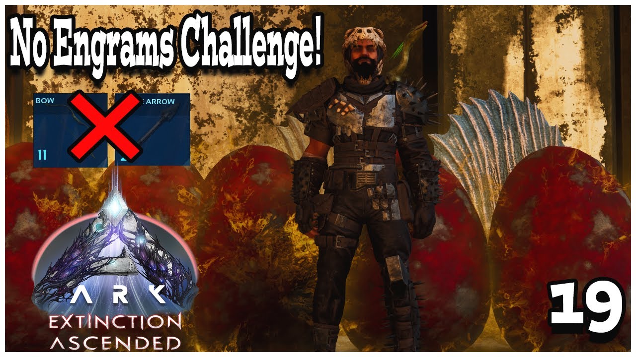 🛑NO ENGRAMS Challenge!🛑 Ark: Survival Ascended Extinction! Rex Egg ...